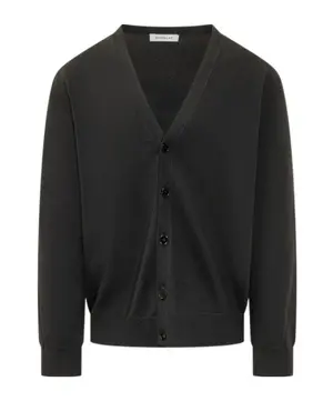 Givenchy Logo-intarsia V-neck Cardigan - Black