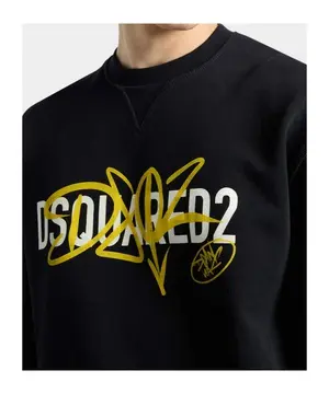Dsquared2 Graffiti Cool Fit Crewneck Sweatshirt