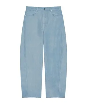 Givenchy Couture Seam Jeans With Striped Reverse - Light Blue