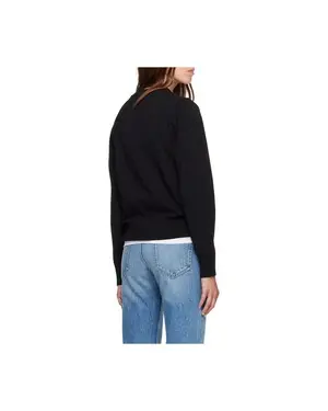 GANNI Banana Intarsia Knitted Jumper - Black