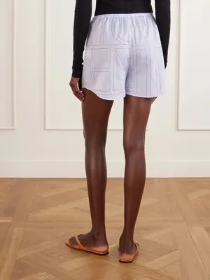 TOTEME Monogram Cotton-blend Shorts