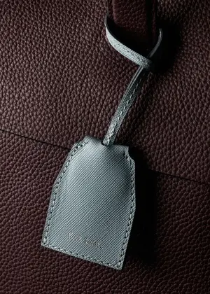Paul Smith Burgundy Leather Double-zip Folio