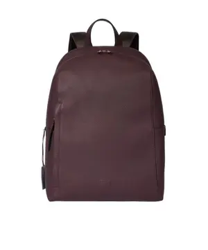 Paul Smith Burgundy Leather Backpack - Brown