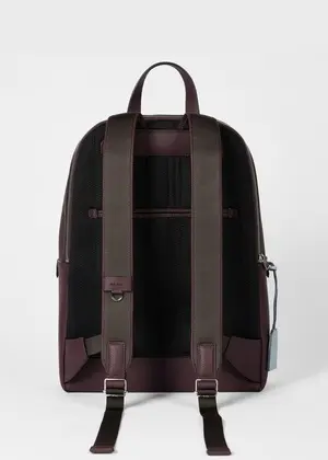 Paul Smith Burgundy Leather Backpack