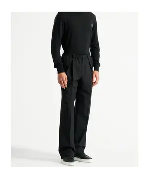 Balmain Wool Trousers With Elasticated Waist