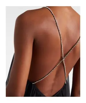 David Koma Embellished Chiffon Gown