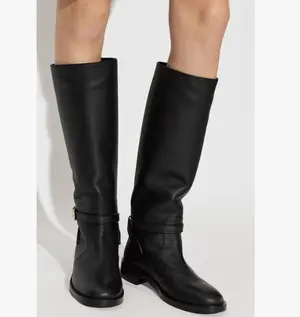 GIANVITO ROSSI Buckle-strap Knee-high Boots