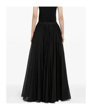 Co Gathered-waist Flared Skirt