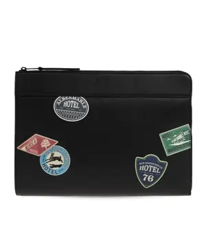Paul Smith Zipper Clutch - Black