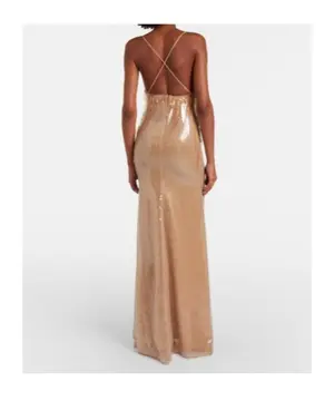 David Koma Degrade Sequined Gown
