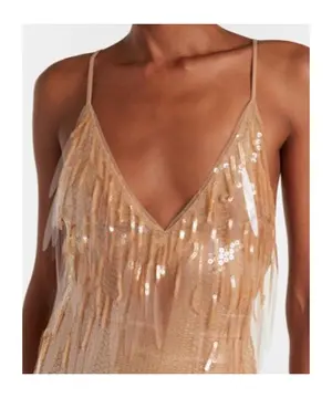 David Koma Degrade Sequined Gown