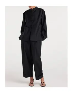 RÓHE Pankou Closure Boxy Jacket - Black
