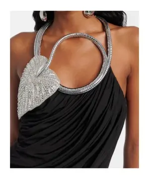 David Koma Draped Embellished Minidress