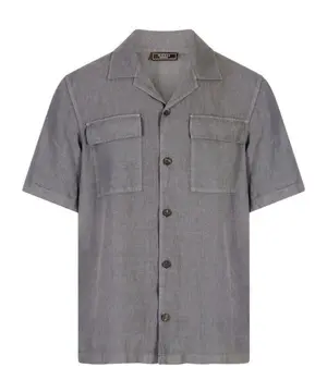 Peserico Linen Camp-collar Shirt