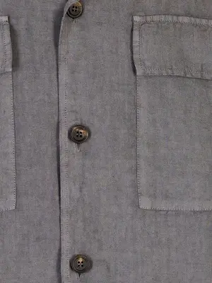 Peserico Linen Camp-collar Shirt