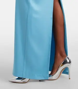 Alex Perry Crepe Satin Bustier Gown