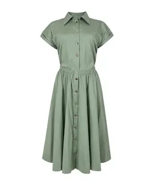 Liu Jo Tie-fastening Cut-out Shirt Dress - Gray