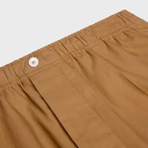 Celine Mid-rise Straight-leg Trousers In Cotton And Linen Cloth