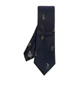 Paul Smith Pointed Tie - Black