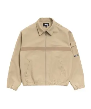 StÜssy Long Sleeve Casual Jacket - Khaki