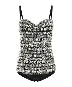 Dolce & Gabbana Crystal Bodysuit
