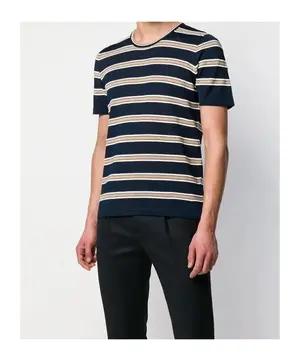 ROBERTO COLLINA Striped Knit T-shirt