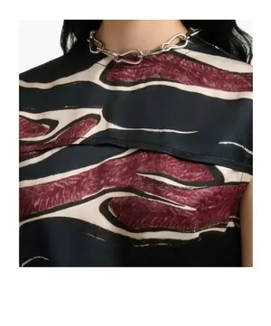 Marni Abstract Print Sleeveless Midi Dress