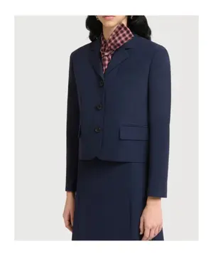 Marni Deep Blue Techno Wool Jacket