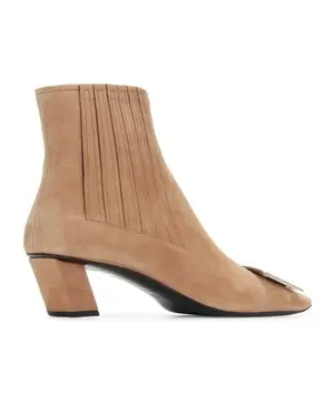 ROGER VIVIER Belle Vivier Chelsea Booties In Suede