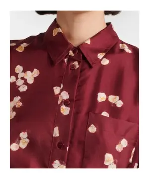 Altuzarra Belted Printed Silk Shirt Dress