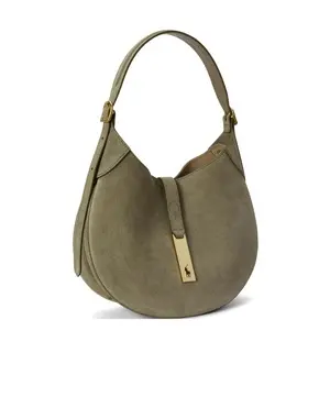Polo Ralph Lauren Polo Id Suede Shoulder Bag