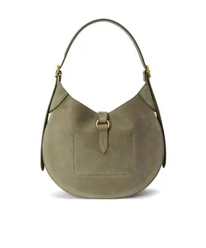Polo Ralph Lauren Polo Id Suede Shoulder Bag