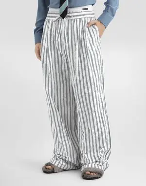 Dolce & Gabbana Striped Drawstring Loungewear Trousers
