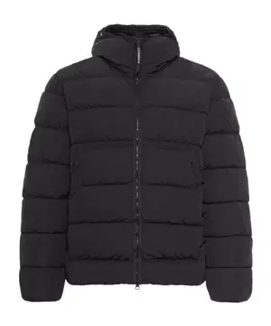 C.P. COMPANY Long Sleeve Hooded Jacket - Black