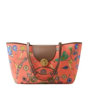 Versace Vivian Printed Canvas Tote