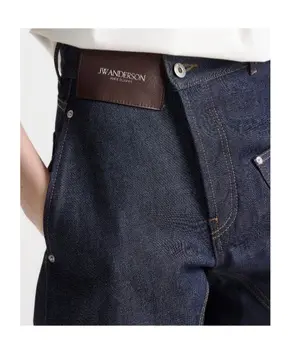 J.W.ANDERSON Twisted Turn-up Workwear Denim Jeans