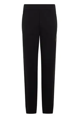 Moncler Logo Patch Drawstring Sweatpants - Black