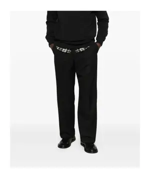 Drole De Monsieur Elastic Waist Trousers - Black