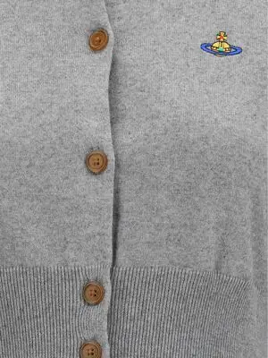 VIVIENNE WESTWOOD Bea Cropped Cardigan - Grey