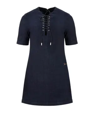 Givenchy Short Sleeve Dress - Medium Blue