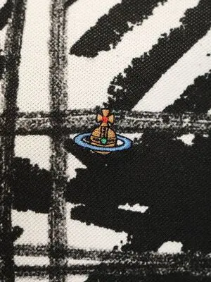 VIVIENNE WESTWOOD Abstract Printed Short-sleeved Polo Shirt