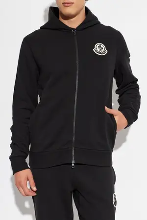 Moncler Zip-up Hoodie With Logo Detail