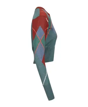 VIVIENNE WESTWOOD Argyle Cropped Cardigen