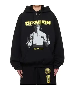 LU'U DAN Bruce Lee Collaboration Oversized Long-sleeve Hoodie