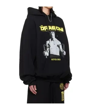 LU'U DAN Bruce Lee Collaboration Oversized Long-sleeve Hoodie