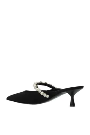 Stella McCartney Elsa Heeled Mules - Black