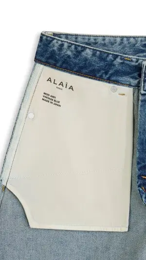 Alaïa Jean Rond En Denim