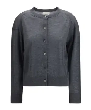 Loulou De Saison Fine Crewneck Cardigan - Black