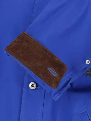 Loewe Long Sleeve Jacket With Embroidered Logo - Blue
