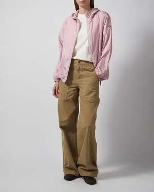 Moncler Fegeos Hooded Windbreaker Jacket - Pink